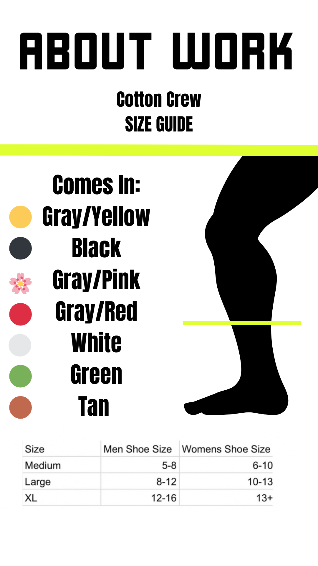 Crew Length Work Socks – About Work